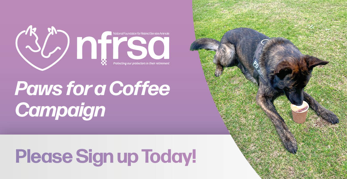 Donate the price of a Coffee | NFRSA Paws for a Coffee